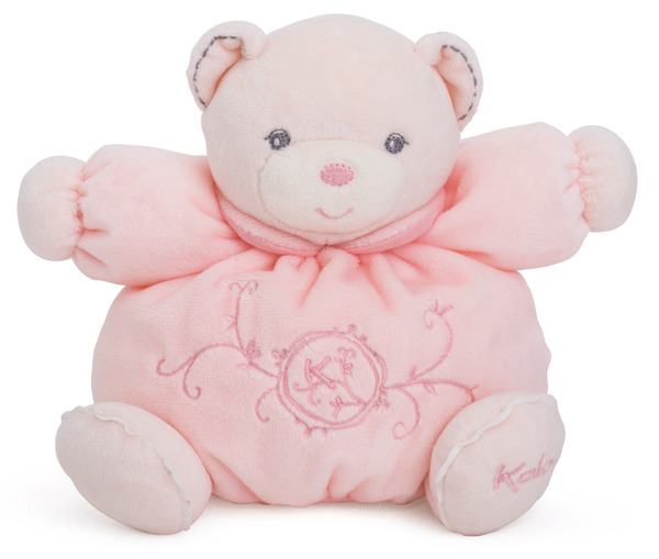 Kaloo Perle small Chubby BEAR PINK plush baby gift 7.5"/18cm NEW RANGE