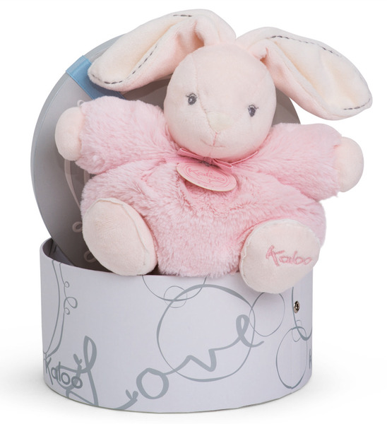 Kaloo Perle PINK Chubby Rabbit 8"/20cm soft plush toy baby safe boxed gift