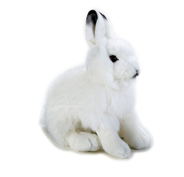 Arctic Hare Soft Toy Stuffed Animal | National Geographic | medium